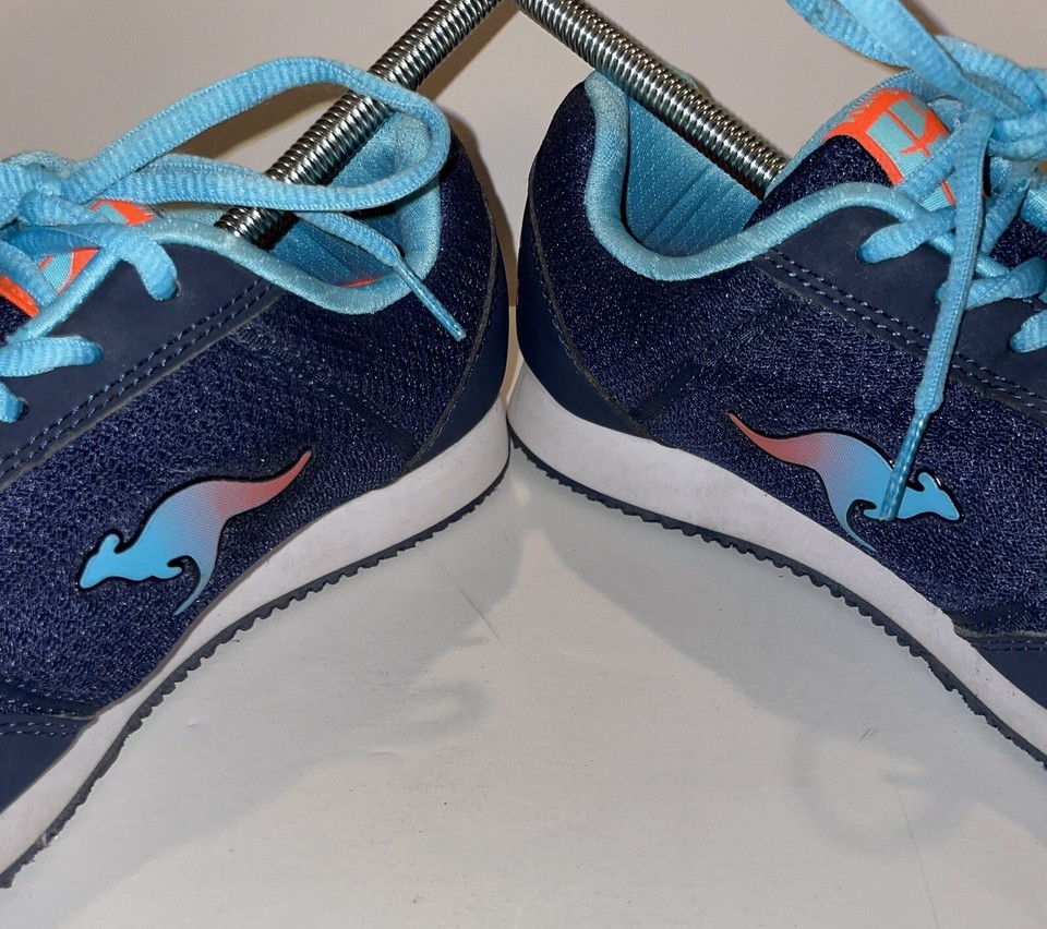 Kangaroos Women's Vintage Shoes Size 8 Blue Orange Zip Pocket Pass | eBay