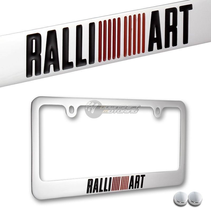 Mitsubishi LANCER Evolution * RALLIART * Chrome Plated Brass License ...