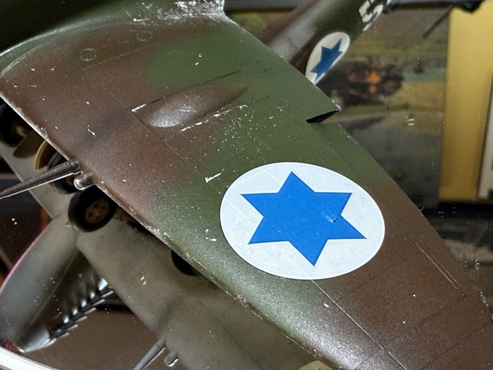 Built Model Supermarine Spitfire MkIX Israeli Defense Force 1/48 Scale ...