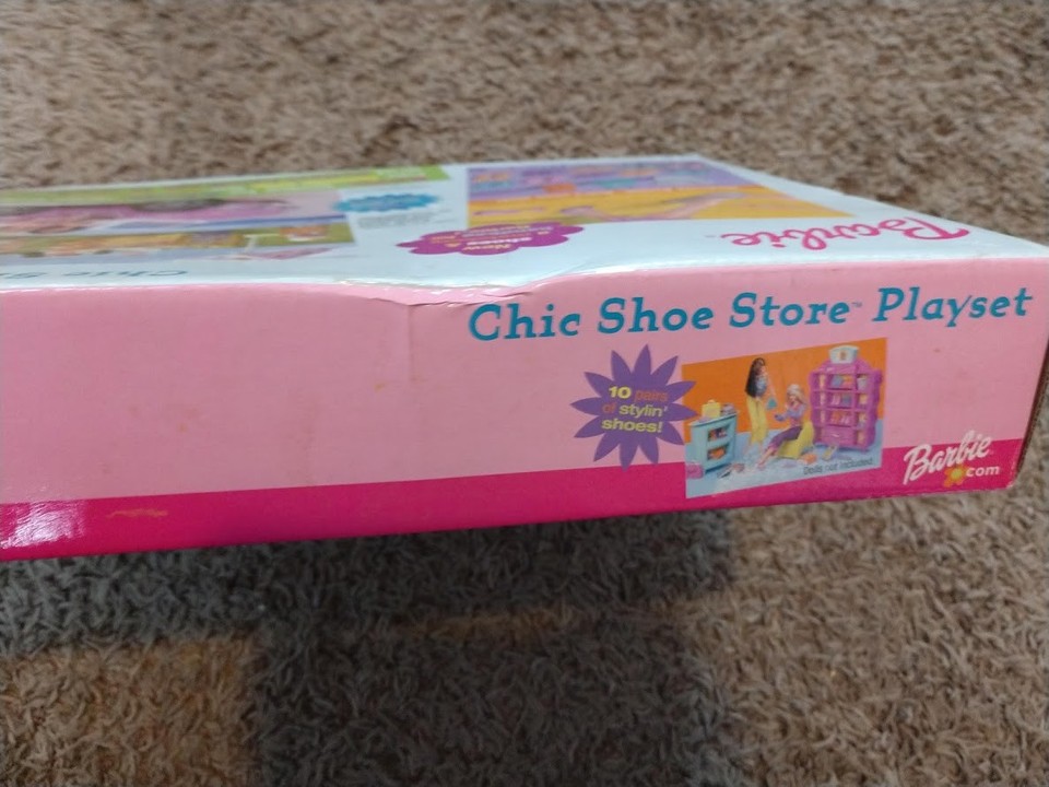 BRAND NEW IN SEALED BOX 2001 BARBIE CHIC SHOE STORE PLAYSET MATTEL ...