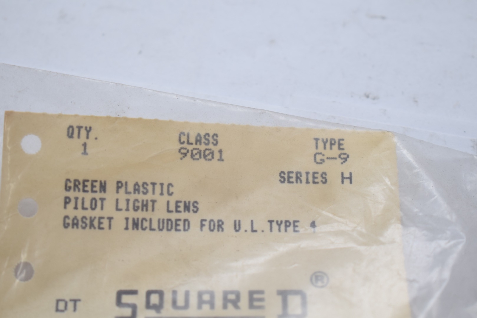 NEW Square D 9001G9 Green Plastic Pilot Light Lens Gasket Included | eBay