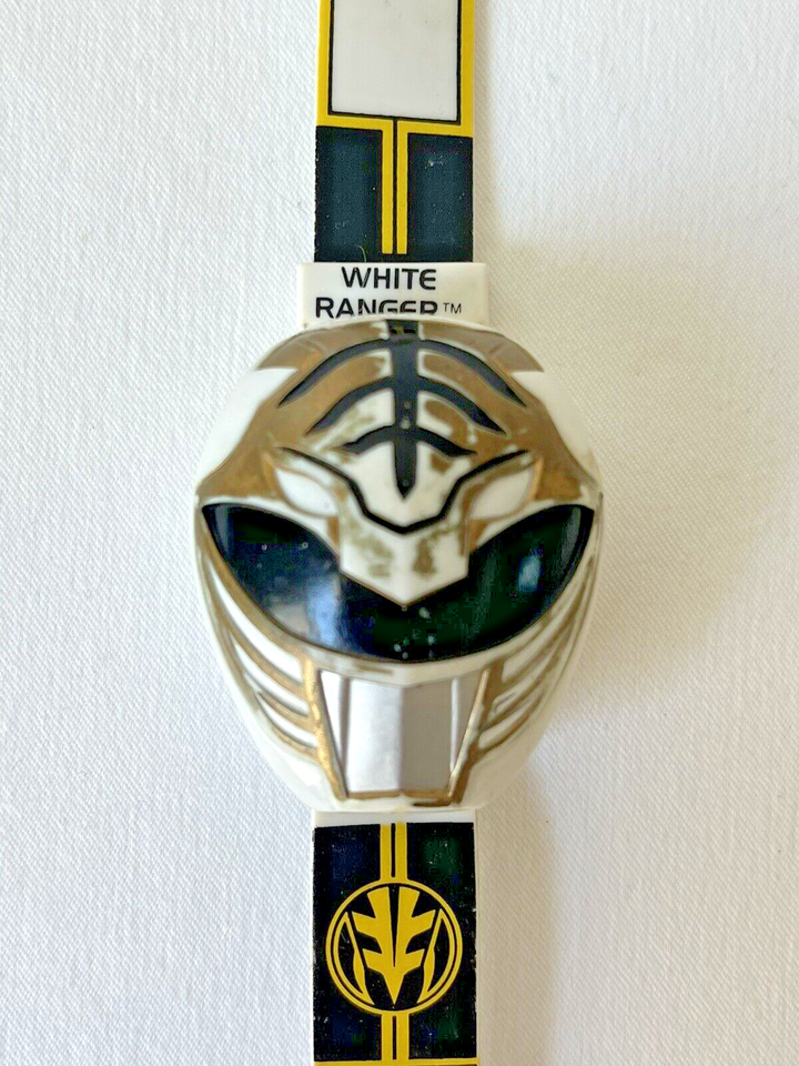 Vintage 1995 Mighty Morphin Power Rangers White Ranger Watch Sound ...