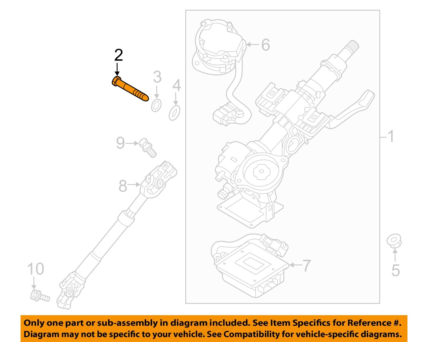 HYUNDAI+OEM+17-18+Elantra+Steering+Column-Lower+Shaft+Lower+Bolt+ ...