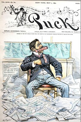 Senator Matthew Quay 1890 DIGNIFIED SILENCE GUILTY POLITICAL SCANDAL ...