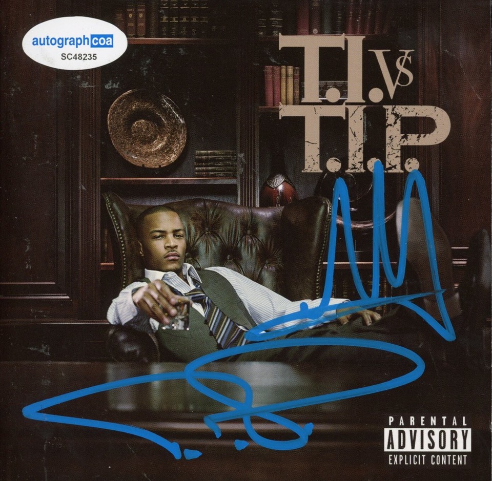 TI T.I. VS TIP HARRIS SIGNED FRAMED CD DISPLAY RAPPER AUTOGRAPH ACOA | eBay