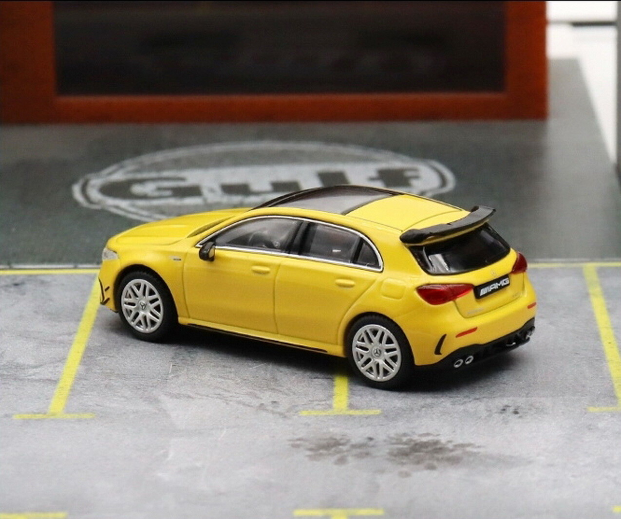 Kiloworks 1/64 Scale Mercedes-Benz AMG A45 S 2023 Yellow Diecast Car ...
