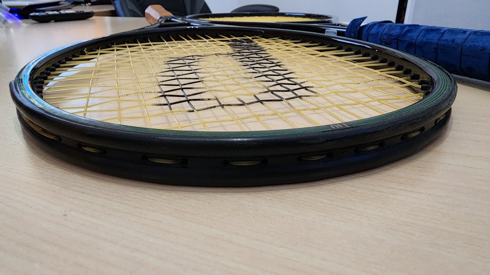 2 VINTAGE 1987 PRINCE GRAPHITE SERIES 110 TENNIS RACQUETS WITH SUEDE ...