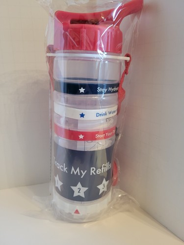 16-OUNCE MYPLATE SILICONE BAND WATER BOTTLE Track My Refill | eBay