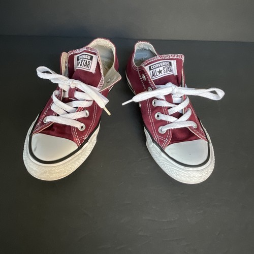 Trashed Converse Chuck Taylor All Star Burgundy Sneakers Shoes Men 4 ...