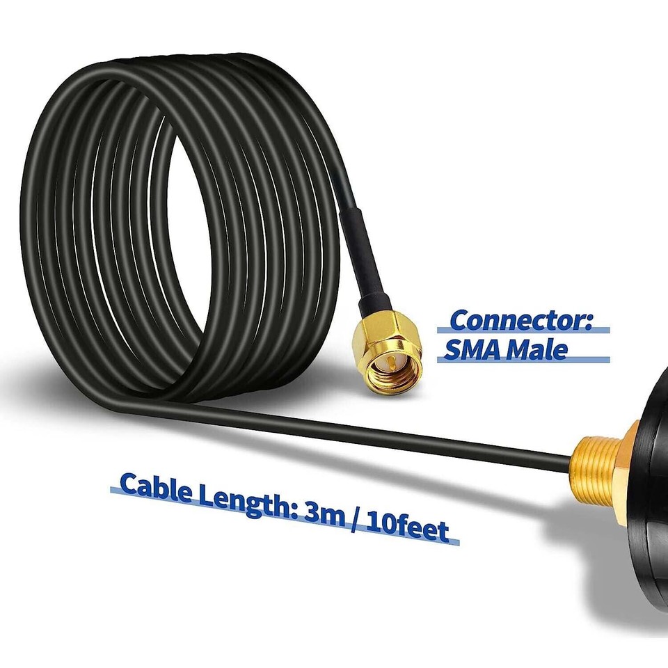 Cellular GSM 3G 4G+ LTE Antenna Outdoor WiFi Bluetooth M2M IoT Aerial ...