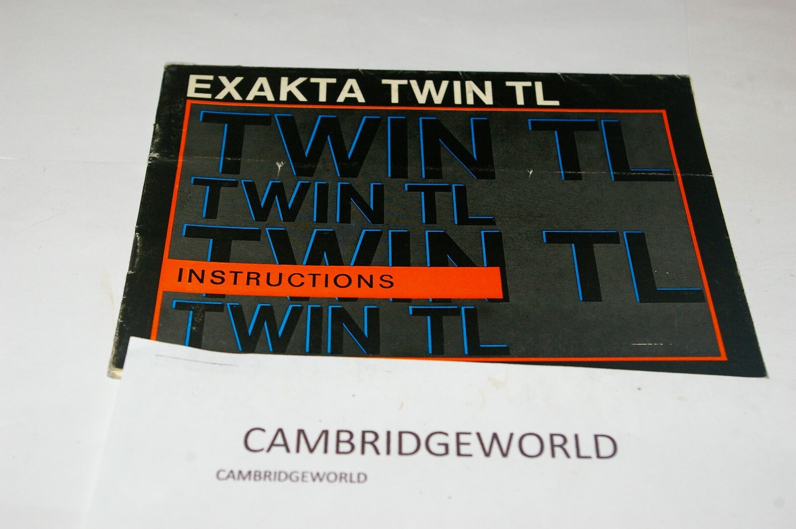 EXAKTA TWIN TL CAMERA INSTRUCTION MANUAL GUIDE USERS BOOK NEW GENUINE ...