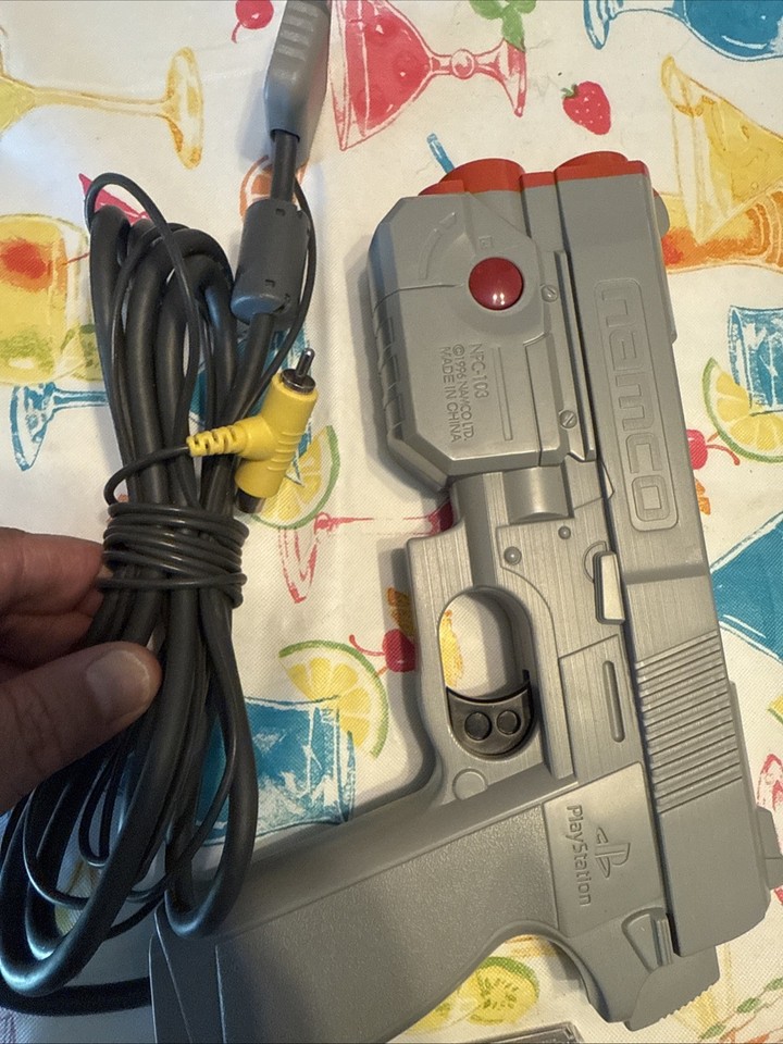 Time Crisis PS1 Game Complete with Guncon Namco Gun Controller! Works ...