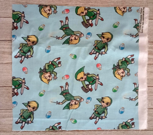 Zelda Link Sewing Fabric Crafting Length Piece 10" x 10" New | eBay