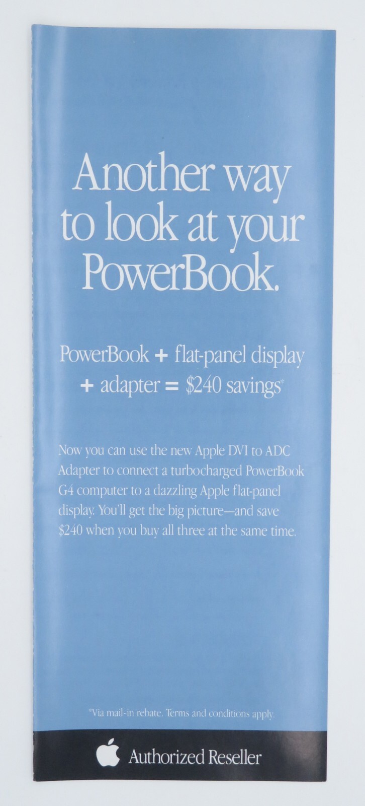 Vintage Apple Computer Brochure "Another way to look at your PowerBook ...