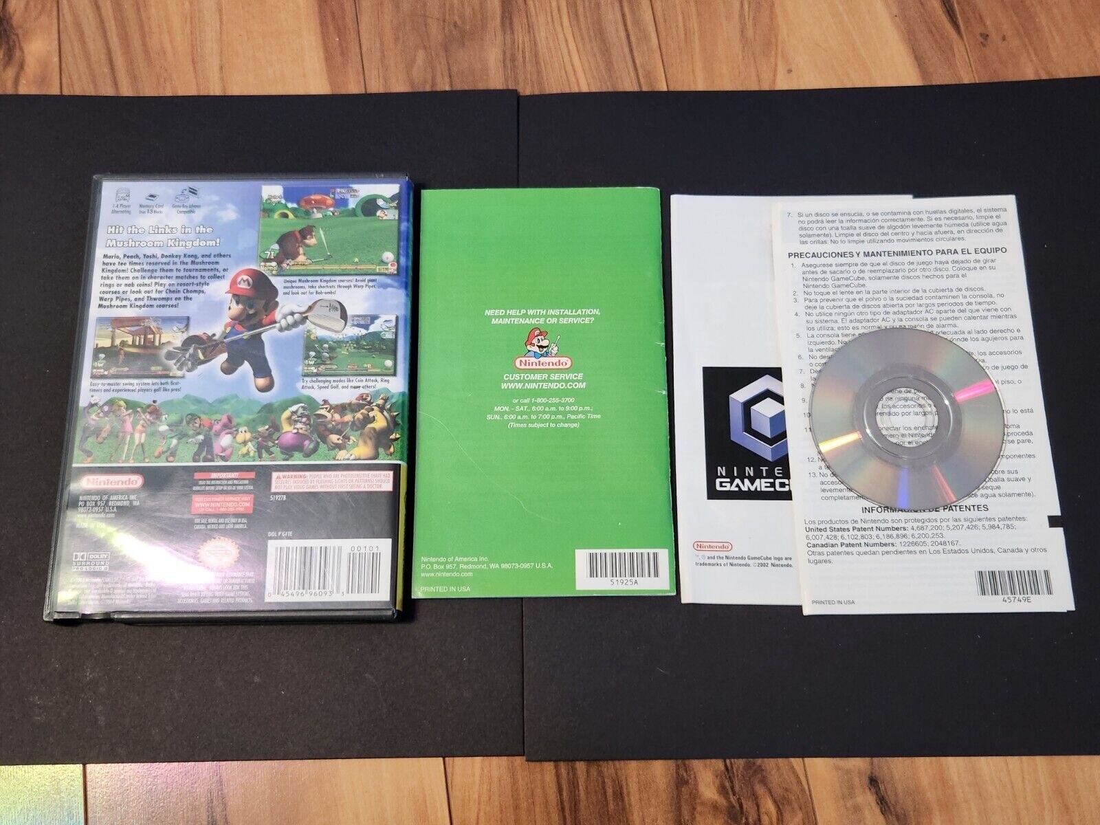 Mario Golf Toadstool Tour Player's Choice Nintendo Gamecube Complete ...