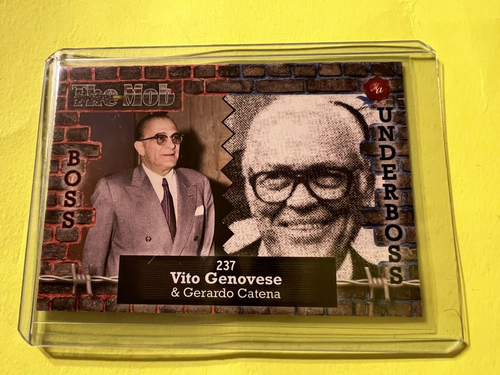Vito Genovese Gerardo Catena 2023 HISTORIC AUTOGRAPHS Mob 2 #237 SP | eBay
