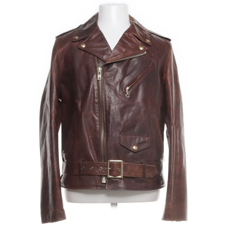 SCHOTT 619 PERFECTO Lightweight Brown Hand-Oiled Jacket Distress Aged ...