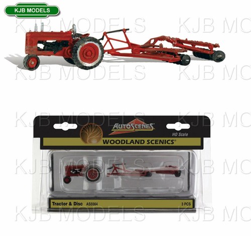 BNIB OO / HO Gauge Woodland Scenics AS5564 Tractor & Disc Farm ...