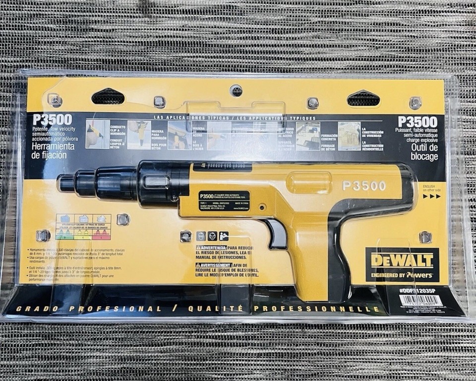 Dewalt Semi-Automatic Powder Actuated Fastening Tool - P3500 ...
