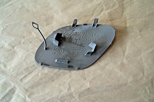 Mercedes 2058856402 tow hook cover used original passenger side black ...