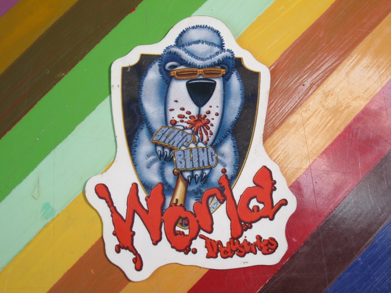 vtg 1990s World Industries skateboard sticker - mid era graphics and ...