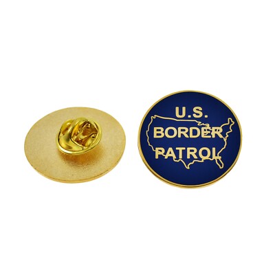 US Border Patrol Logo Lapel Pin USBP Blue Round Insignia | eBay