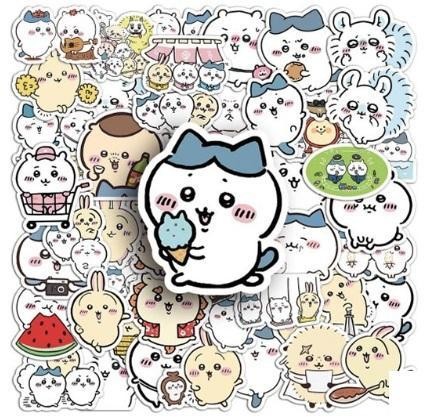 Chikawa Stickers 50pcs Waterproof Cute 34cm Decals, Used | eBay