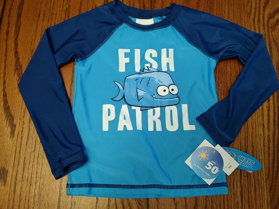 NWT Boy's Size 24M Wave Zone 2-Piece Swim Shirt & Trunks Set-UPF 50 ...