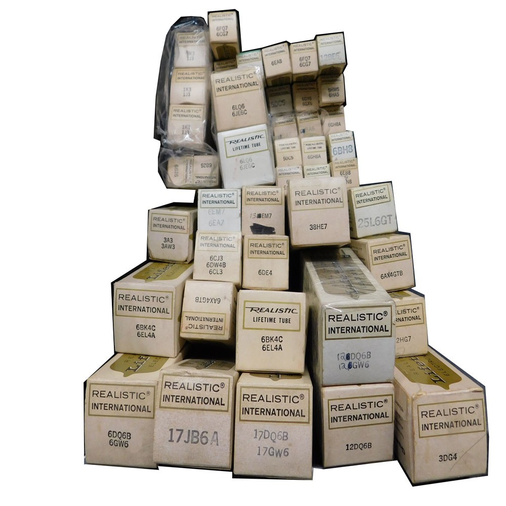 (Assorted Lot 43) Realistic Vacuum Tubes 6CJ3/38HE7/6EA7/6LQ6/6EA8/6FQ7 ...
