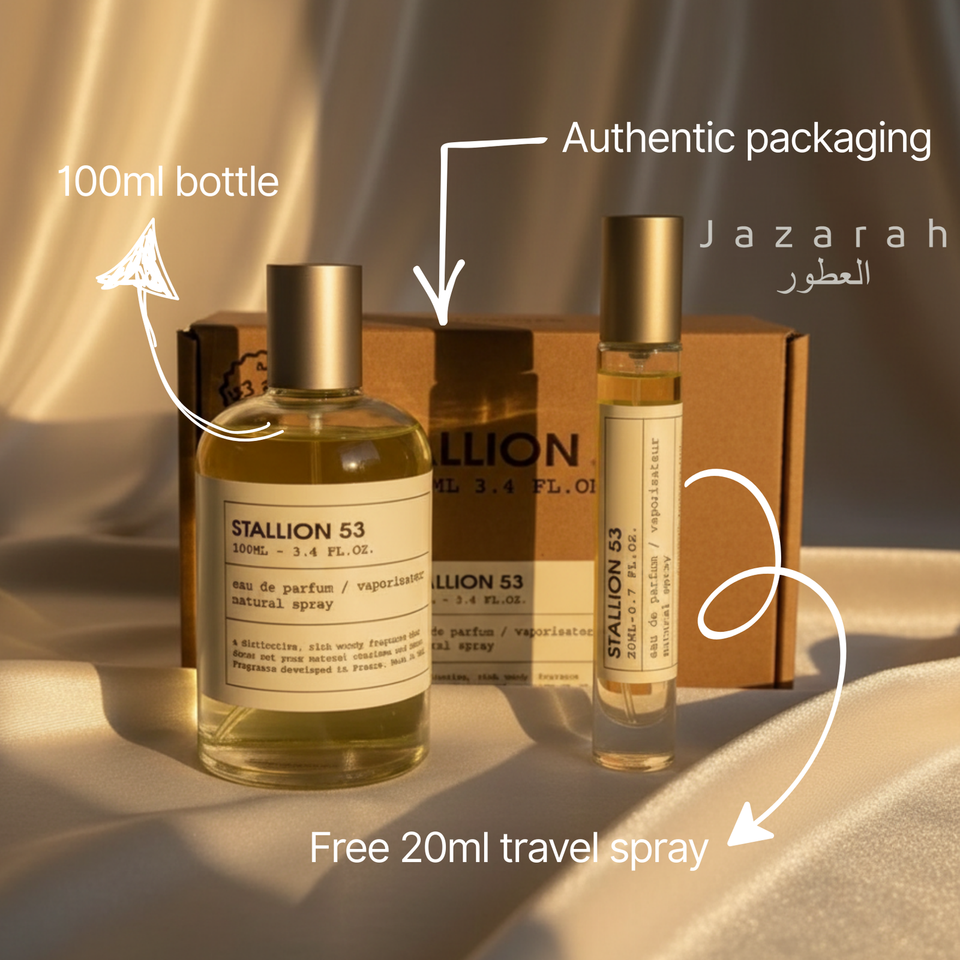 Stallion 53 Unisex EDP Perfume Cologne for Men & Women 100 ML + 20 ML ...