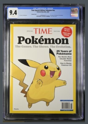 Time Magazine Special Edition Pokemon Pikachu CGC 9.4 | eBay