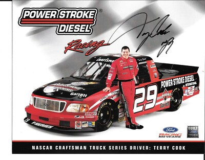 Terry Cook NASCAR Autographed Photo Power Stroke Diesel | eBay