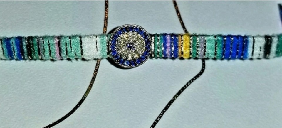 TURKISH EVIL EYE THREAD ANKLET ANKLET BRACELET PROTECTION STERLING ...