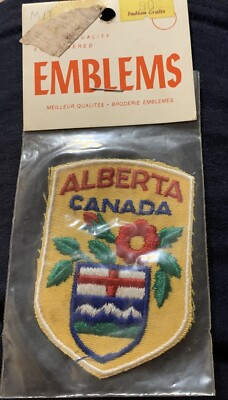 Alberta, Canada Vintage Emblem: Coat of Arms Collectible Patch. | eBay