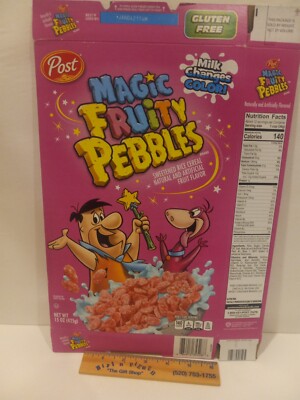 Post Magic Fruity Pebbles Cereal Box 2020 - Rare 'Dino' Appearance | eBay