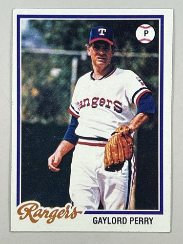 1978 Topps #686 Gaylord Perry Texas Rangers | eBay