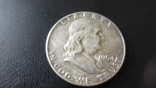 Lot of 3 Ben Franklin Half Dollars. Silver. 1954, 1962D, 1959D. Actual ...