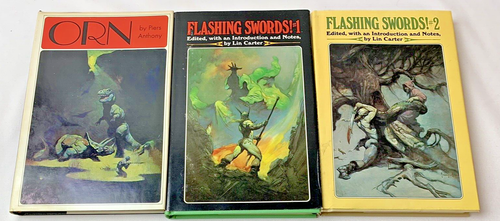 Lot of 3 BCE Frank Frazetta Covers Flashing Swords #1-2 Carter and Orn ...