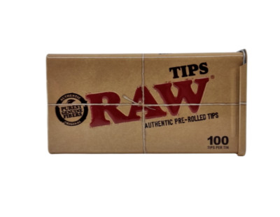 RAW PRE-ROLLED TIPS Filter Tips 100 Count Tin Case | AWESOME DEAL ! | eBay