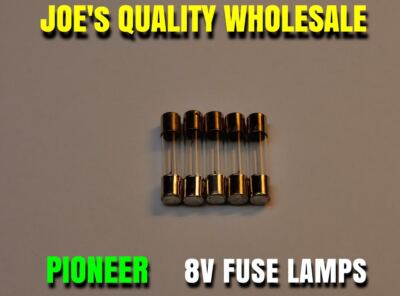 (5)FUSE TYPE LAMPS 8v 300mA/250mA/VINTAGE STEREO RECEIVER Pioneer METER ...