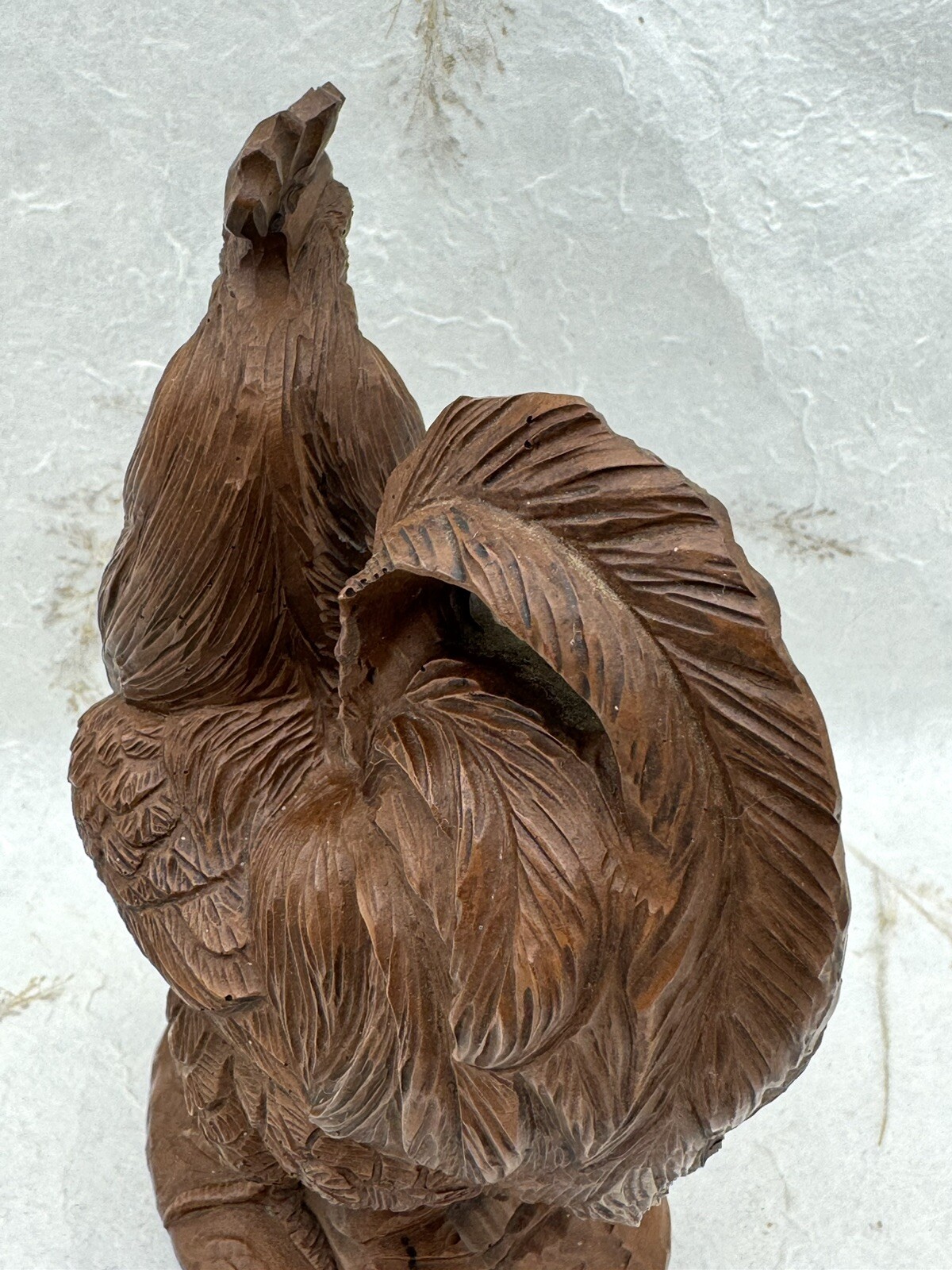 Red Mill Rooster Pecan Shell Sculpture / Wooden Rooster Figurine 7 ...