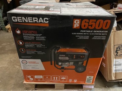 Generac 7680 | GP6500 - 6,500 Watt Gas Portable Generator, w/ CoSense ...