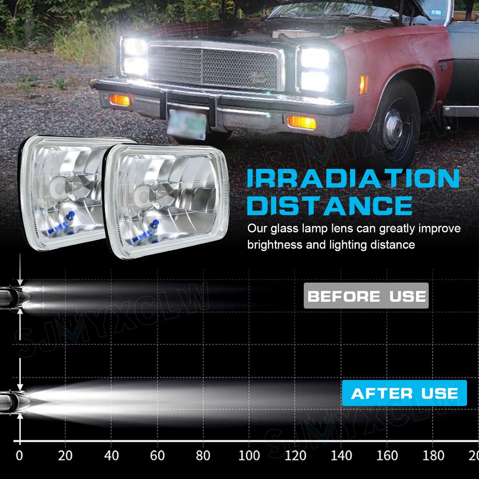 For Chevy Corvette C4 1984-1996 5x7 7X6 LED Headlight Kit Hi/Lo Sealed ...