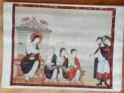 Egbert Codex (um 980) Das Mahl mit den Zöllner Poster Wandbild, 69 x ...