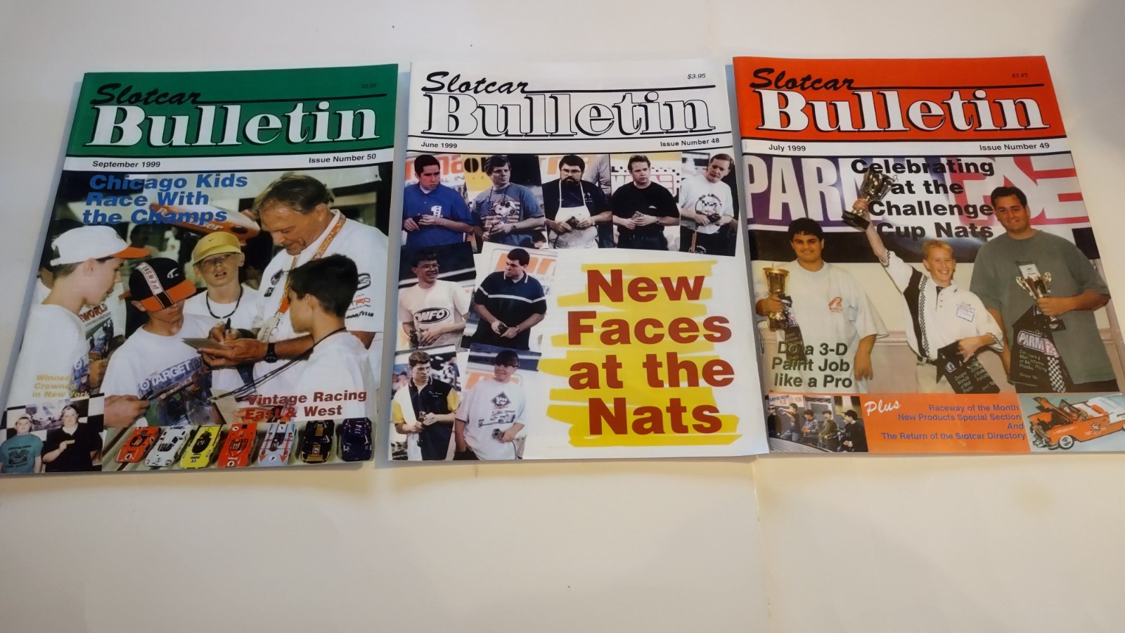 3 each 1/24 SLOT CAR BULLETIN MAGAZINES | eBay