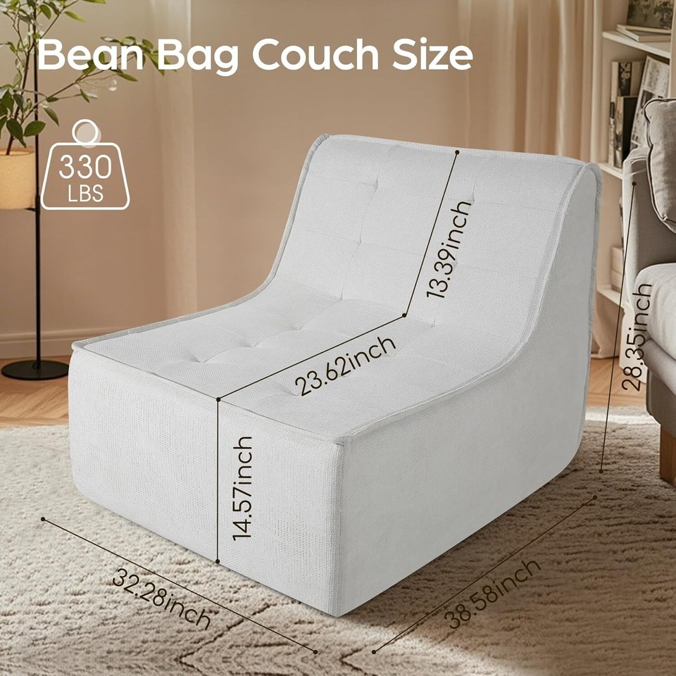 Compressed Lazy Sofa in A Box Boneless Couch Comfy Single Sofa Chairs ...