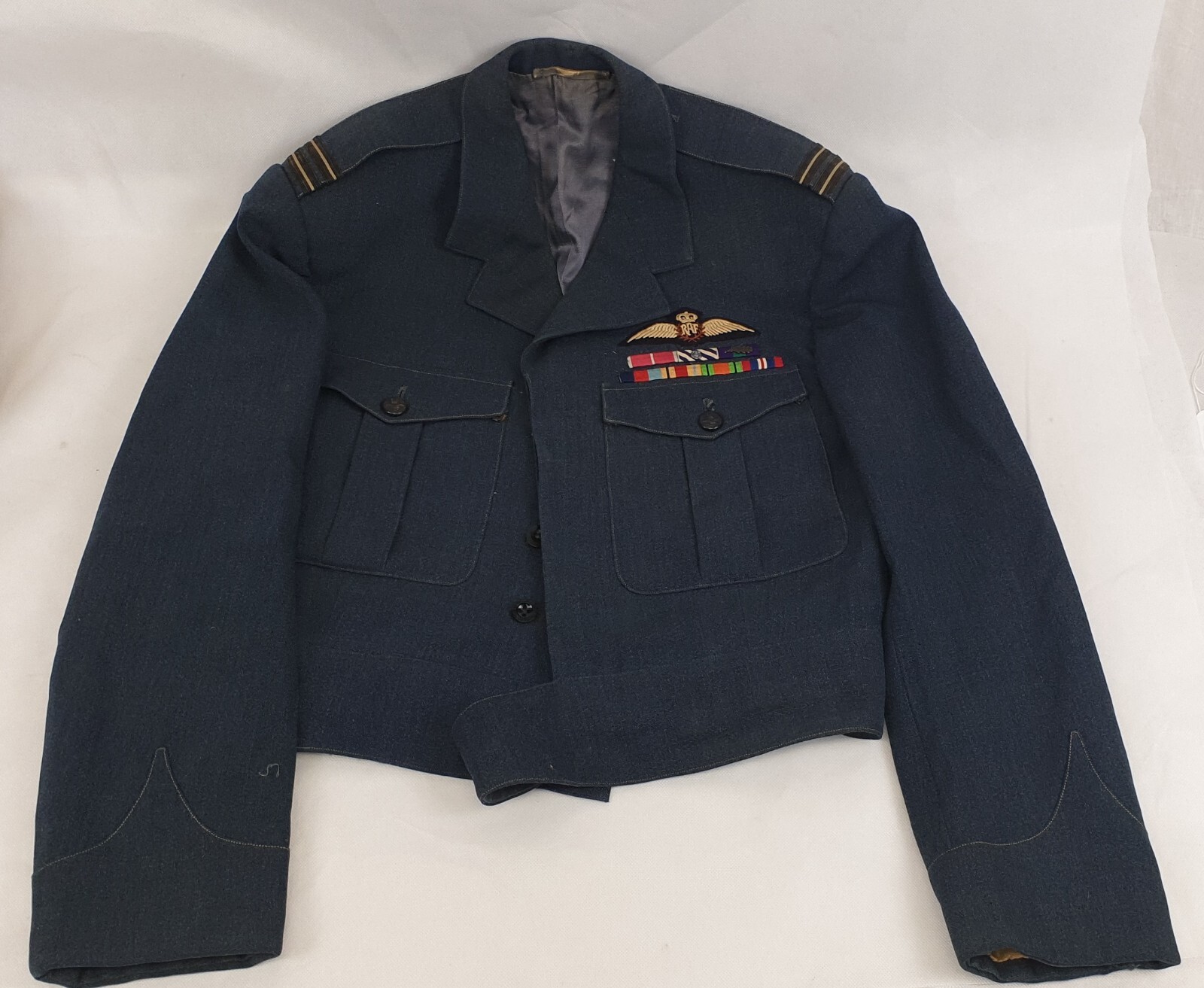 WW2 RAF Pilor Ace In A Day F/Lt. C. Dyson OBE, DFC, GSM Uniform Set ...