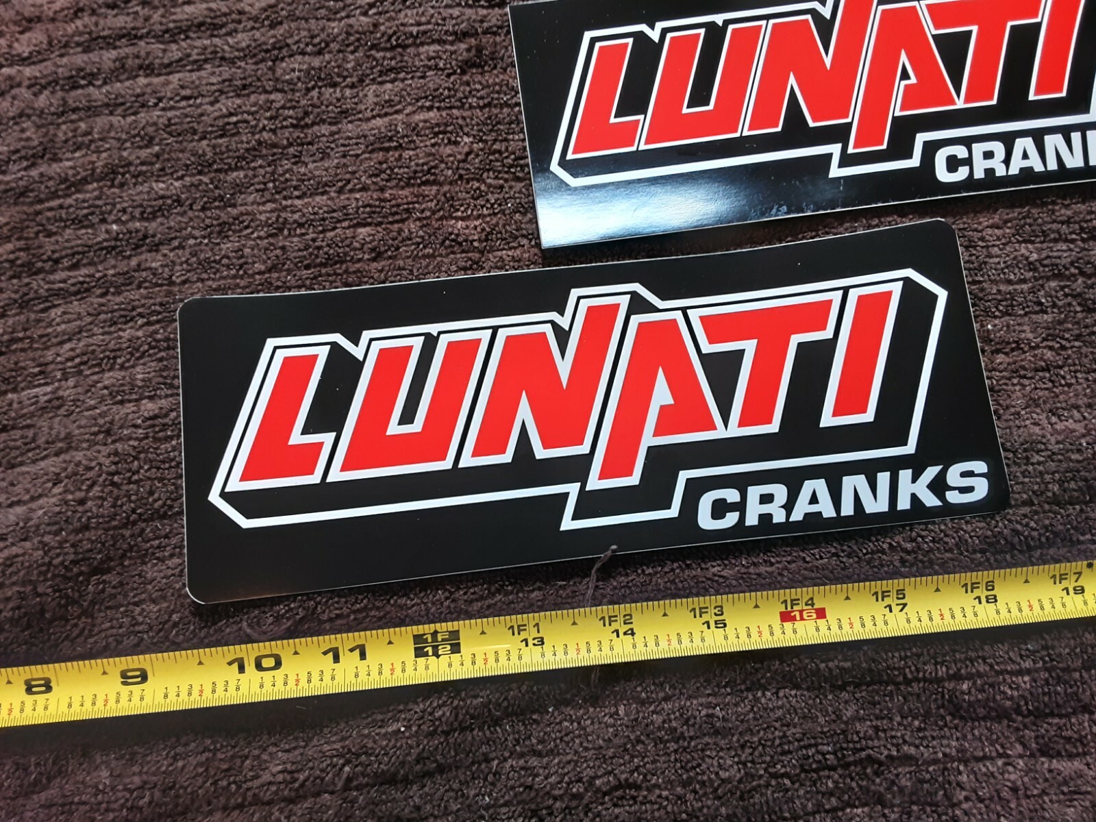 Lot of 2 Classic Lunati Crankshaft Racing Decals Stickers Rat Hot Rod ...