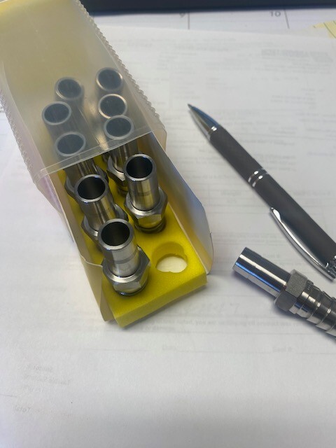 LOT OF 10, Ham-Let 130LT SS 1/2 X 1/2, Hose Barb X Tube Adapter, 316SS ...