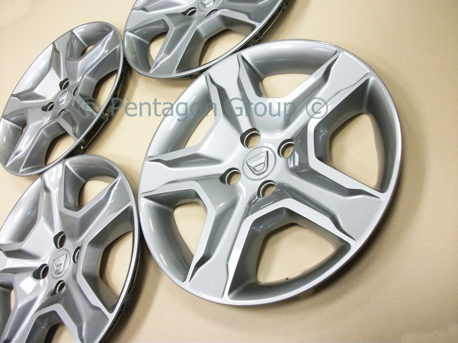 New Genuine Dacia Logan Sandero x4 16" Steel Wheel Trim Cover Cap ...